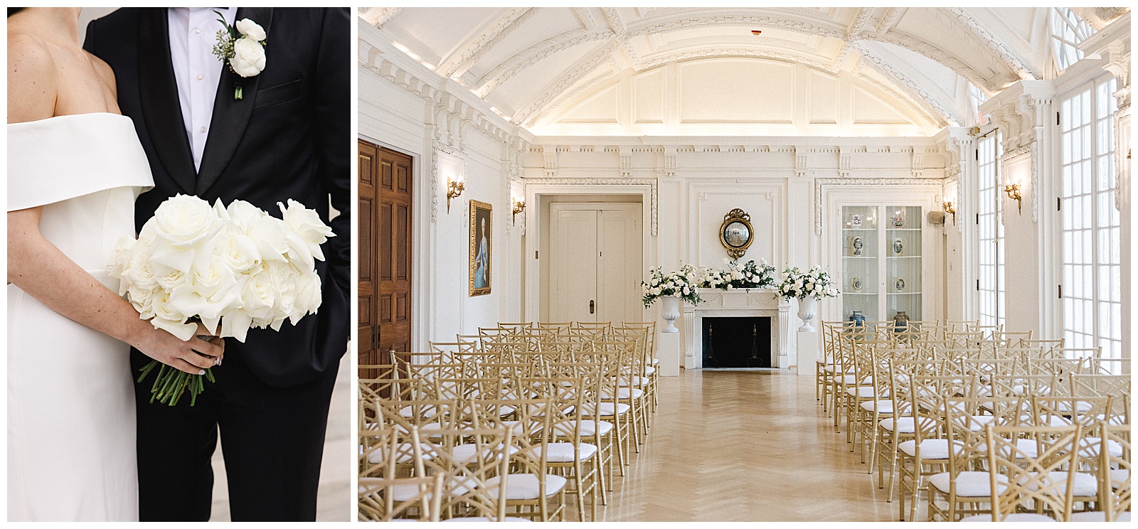 History Meets Modern Chic Fall DAR Wedding - www.kategracephotography.com