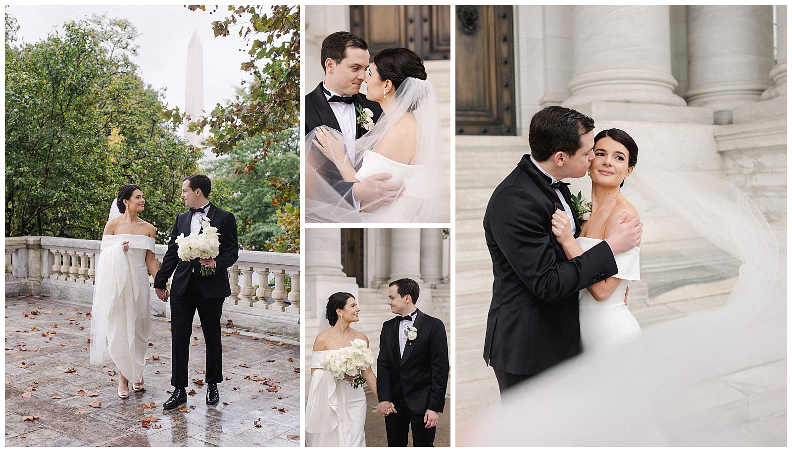 History Meets Modern Chic Fall DAR Wedding - www.kategracephotography.com